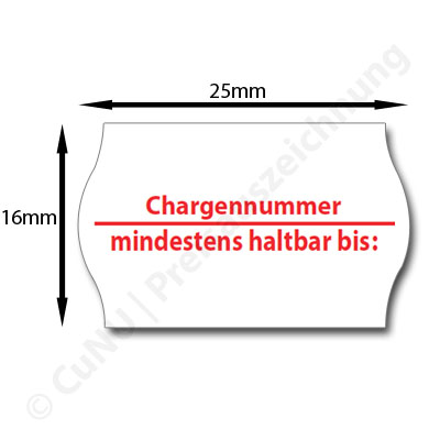 MHD + Chargennummer Etiketten mit Mindesthaltbarkeitsdatum + Charge